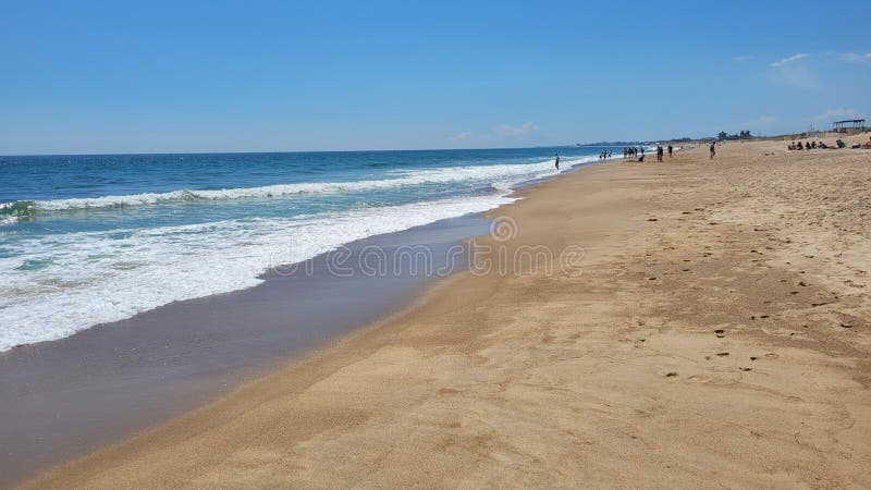 Rhode Island Coastal Beach stock image. Image of cape - 220441429