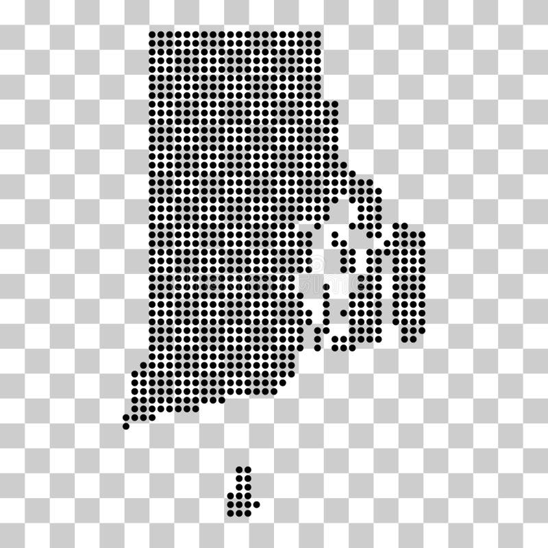 Rhode Island Map Shape, United States of America. Flat Concept Symbol ...