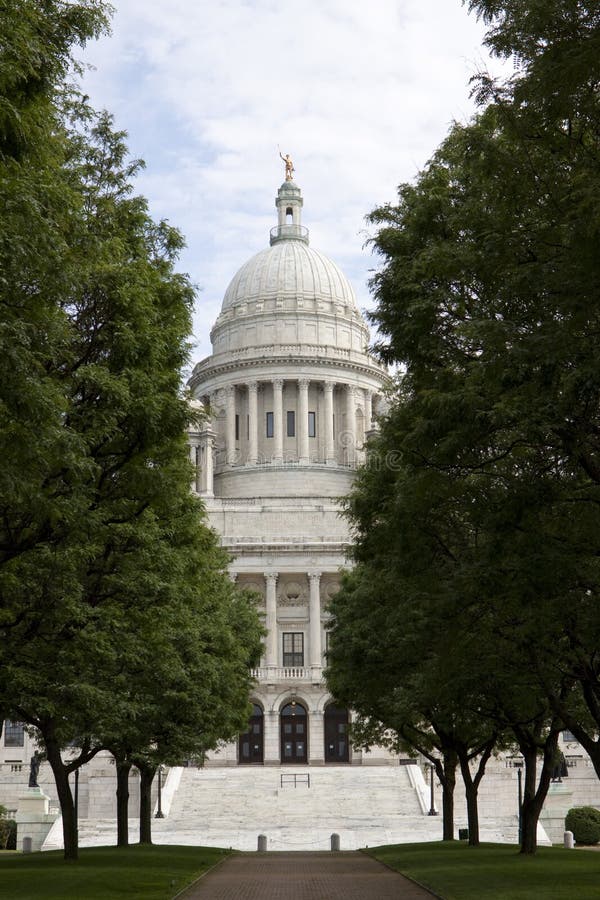 Rhode Island State House and Capitol Building Stock Photo - Image of ...