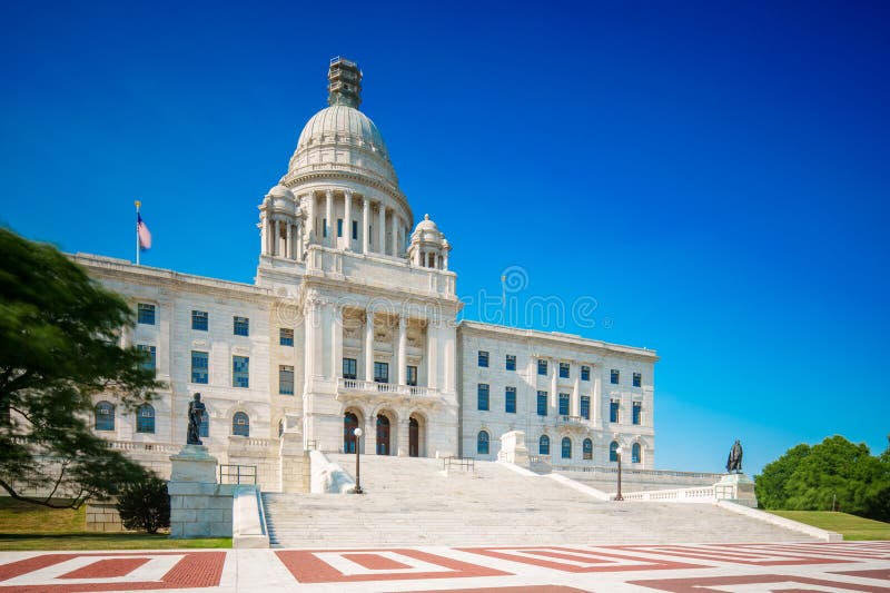 Rhode Island State House 2024. Long Exposure Photo with Motion Blur in ...