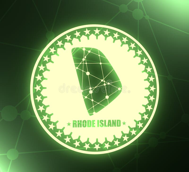 Rhode Island state map stock illustration. Illustration of national ...