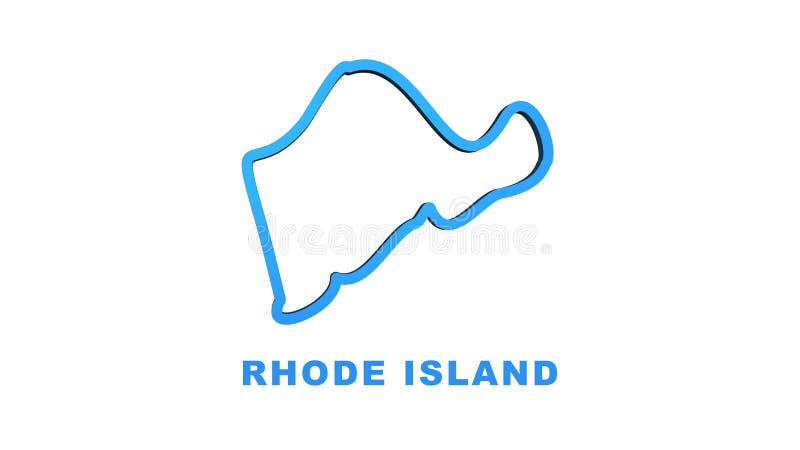 Rhode Island State Map Outline Animation. Motion Graphics. Stock Video ...