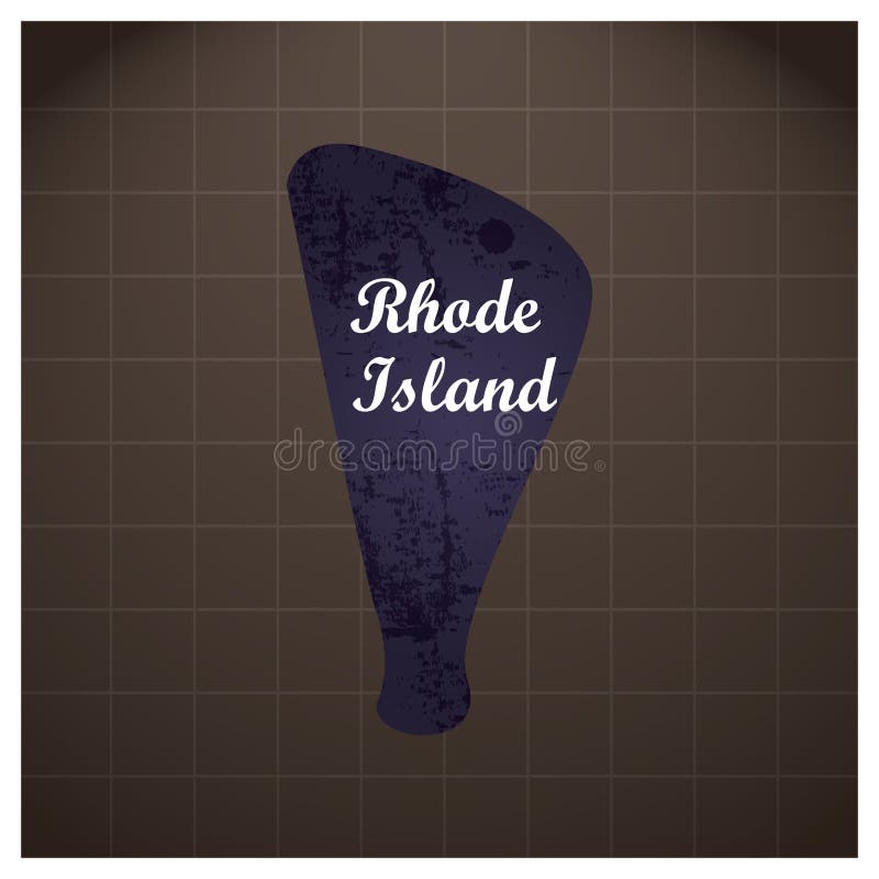 Rhode Island State Map. Vector Illustration Decorative Design Stock ...