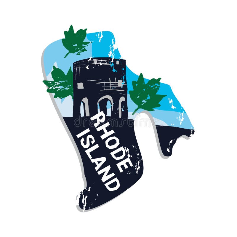 Rhode Island State. Vector Illustration Decorative Design Stock Vector ...