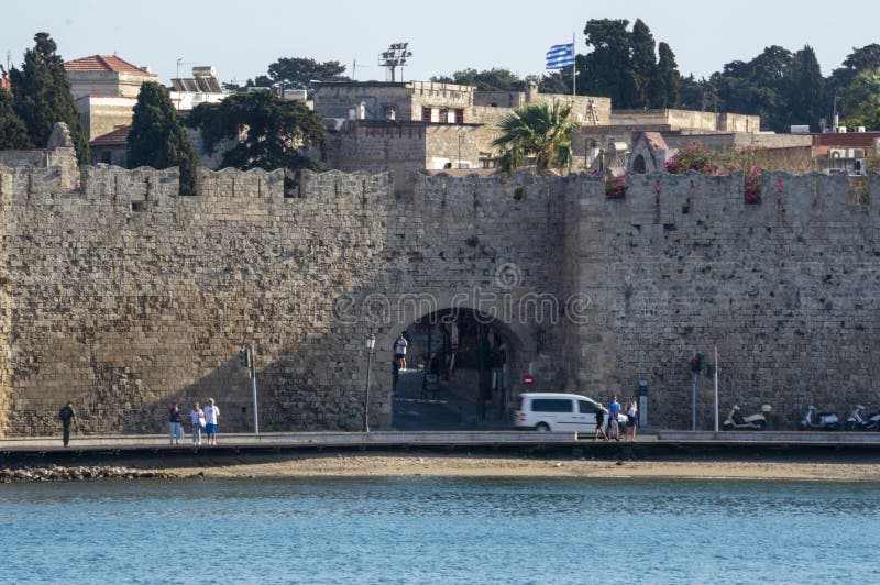 09 15 2021 Rhodes Grecce Old Town of the City of Rhodes Editorial ...