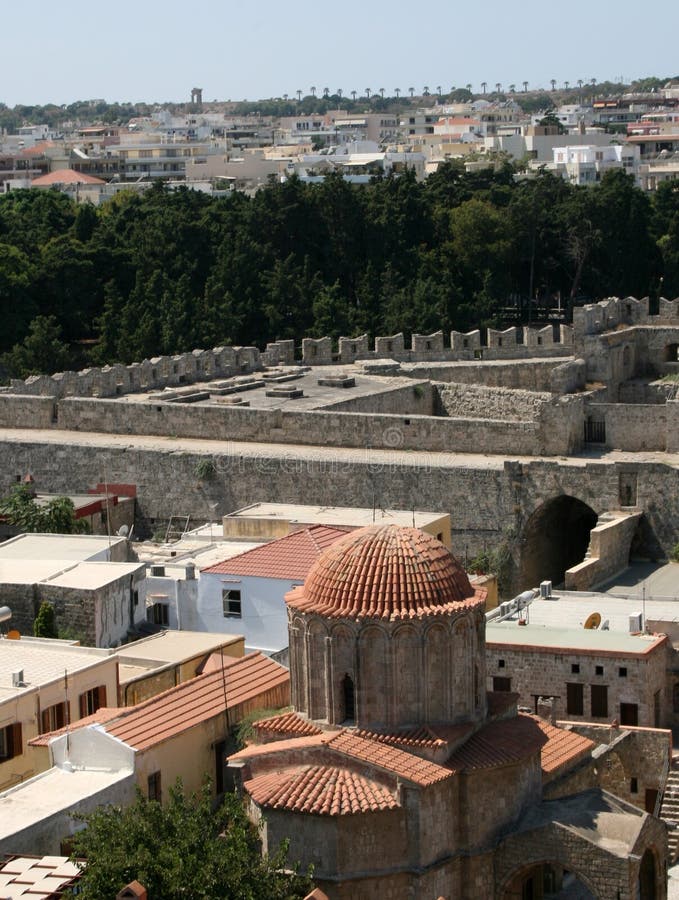 Rhodes in Greece stock photo. Image of byzantine, greek - 29488584