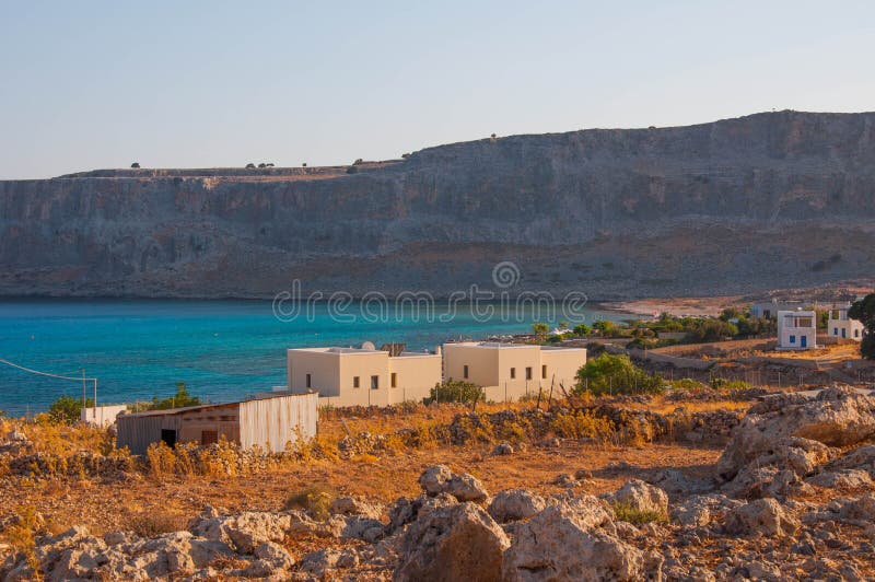 Rhodes, Greece - August 11, 2018: Landscapes of the Island, Rhodes ...