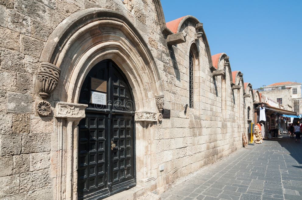 Rhodes, Greece. 05/30/2018. Public Library in Downtown Editorial Photo ...