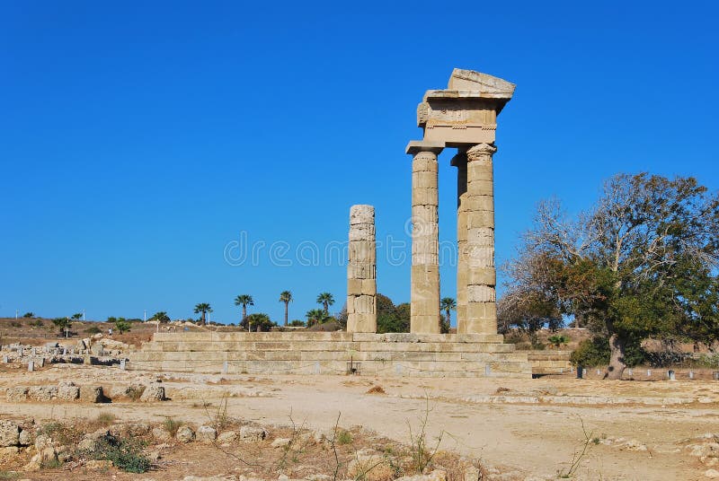 Rhodes Landmark Grandmasters Palace Stock Image - Image of citadel ...