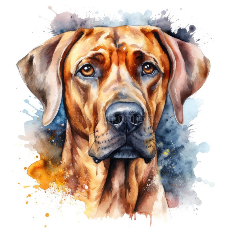 Rhodesian ridgeback stock illustration. Illustration of animals - 328681726