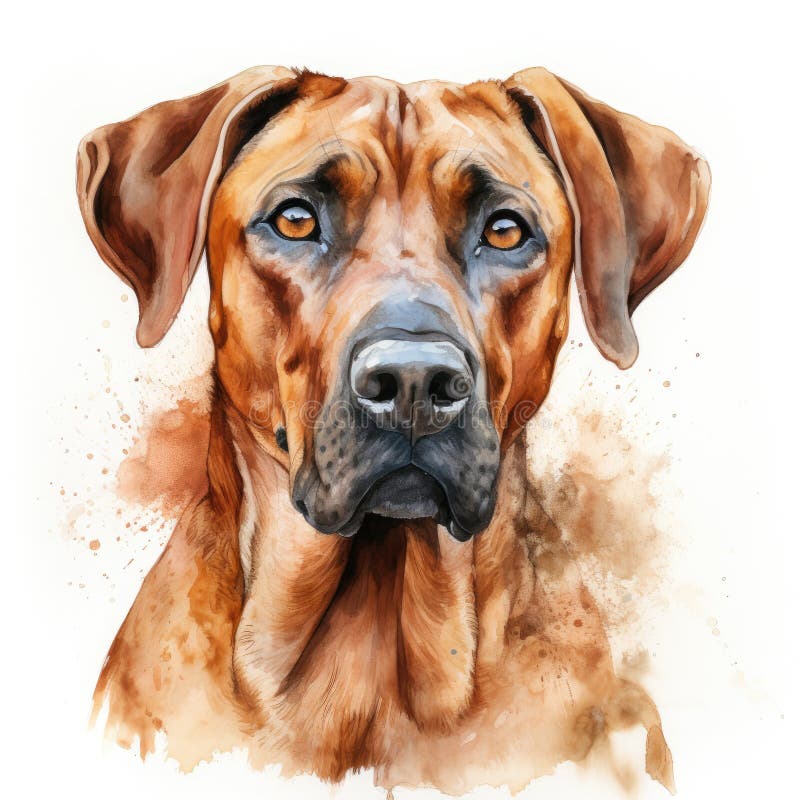 Rhodesian ridgeback stock illustration. Illustration of colors - 328681730