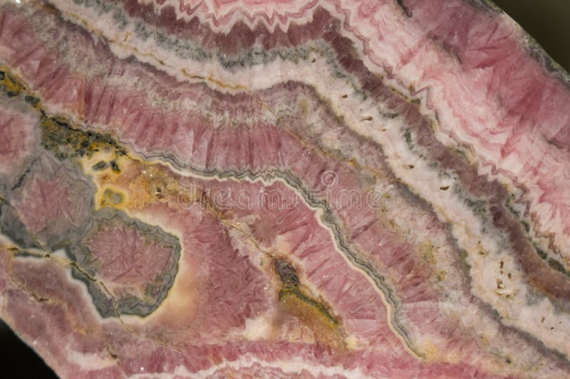 Rhodochrosite Mineral Stone Stock Image - Image of geologic, sign ...