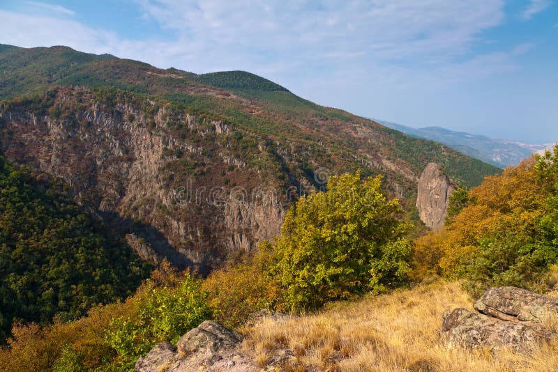 Rhodope Mountains in Autumn Stock Image - Image of autumn, shrubs: 26727563