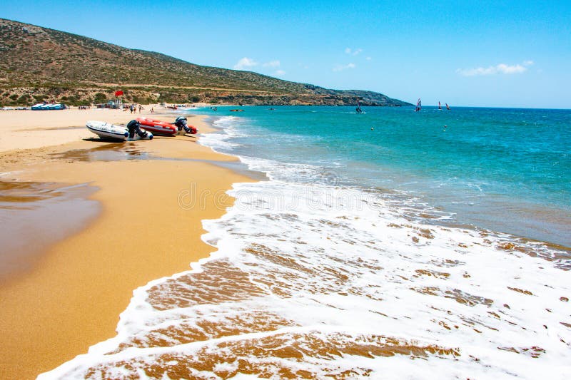 Prasonisi Beach editorial image. Image of windsurfers - 320840885