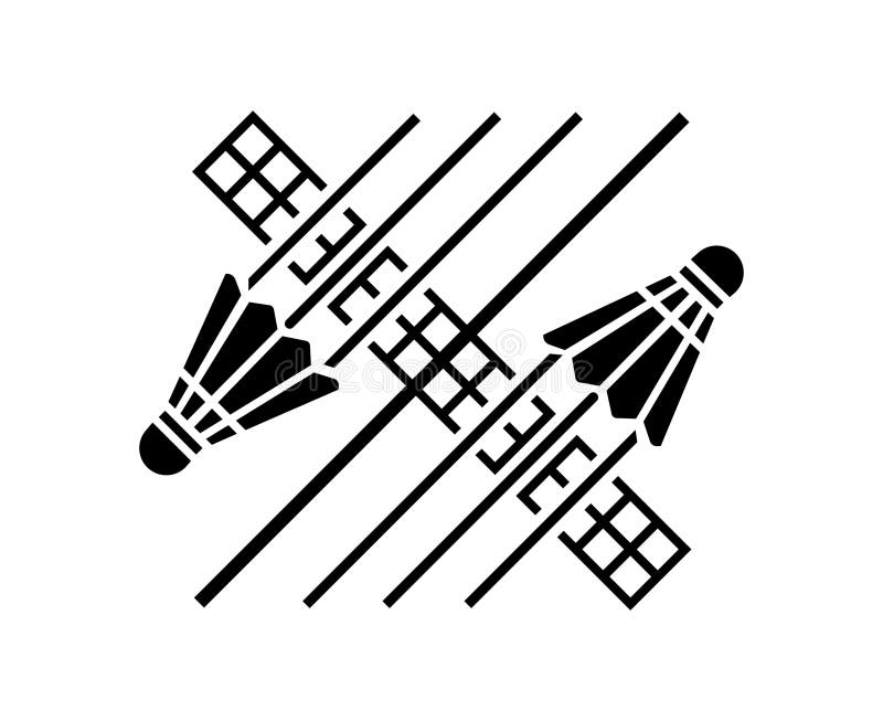 Badminton Pictogram Olympics Games Paris 2024 Logo Symbol Abstract ...