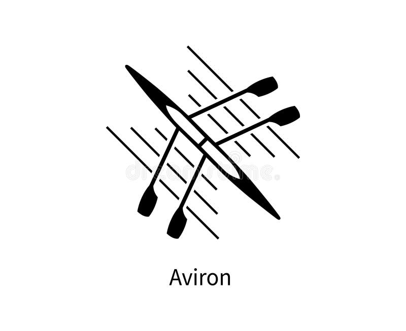 Aviron Pictogram Olympics Games Paris 2024 Logo Symbol Stock ...