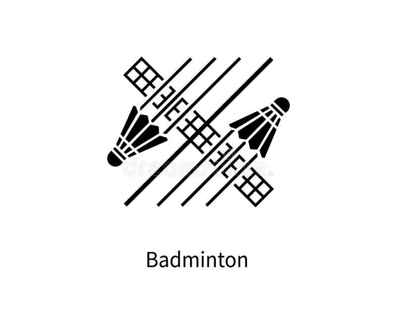 Badminton Pictogram Olympics Games Paris 2024 Logo Symbol Stock Vector ...