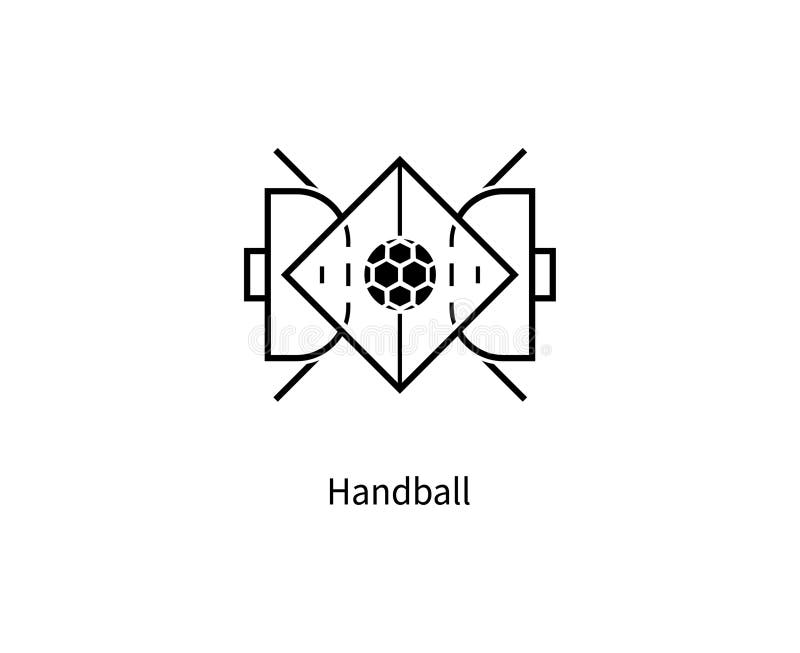 Handball Pictogram Olympics Games Paris 2024 Logo Symbol Stock Vector ...