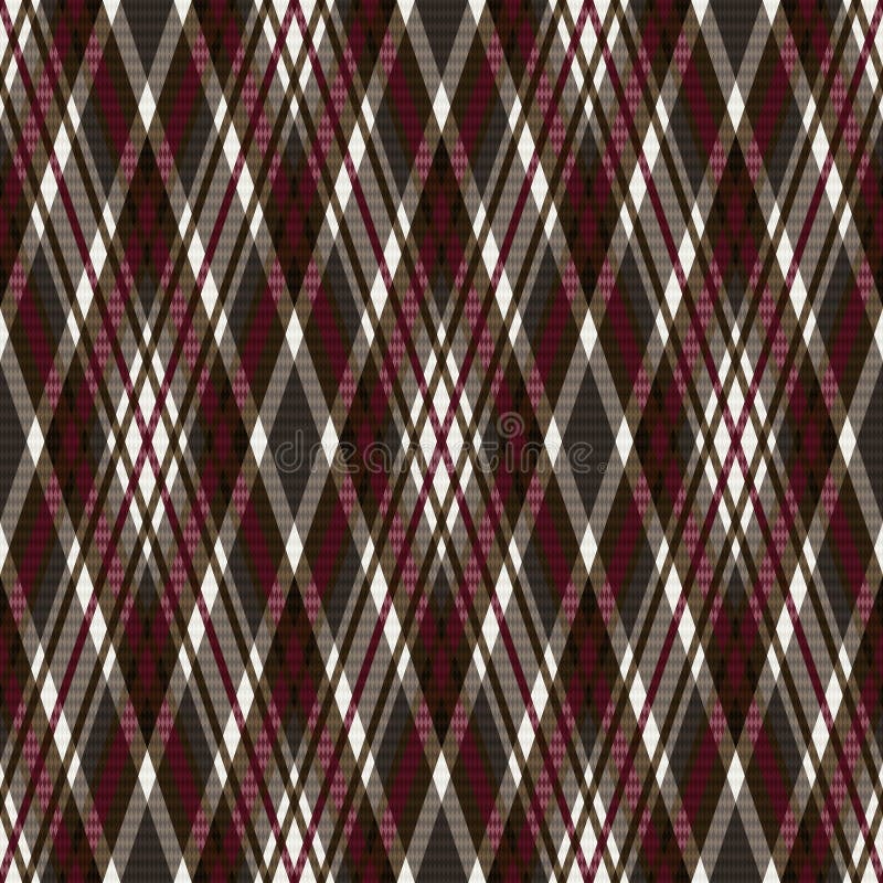Rhombic Seamless Pattern in Grey, Brown and Red Stock Vector ...
