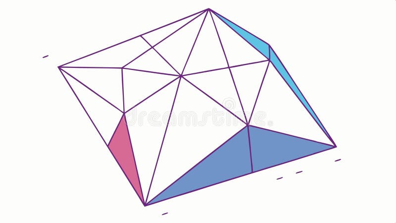 Rhomboid Geometric Shape, 3D Colorful Design for Modern Art Projects ...