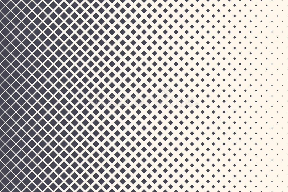 Rhomboid Halftone Retro 80s Simple Rectangular Pattern Stock Vector ...