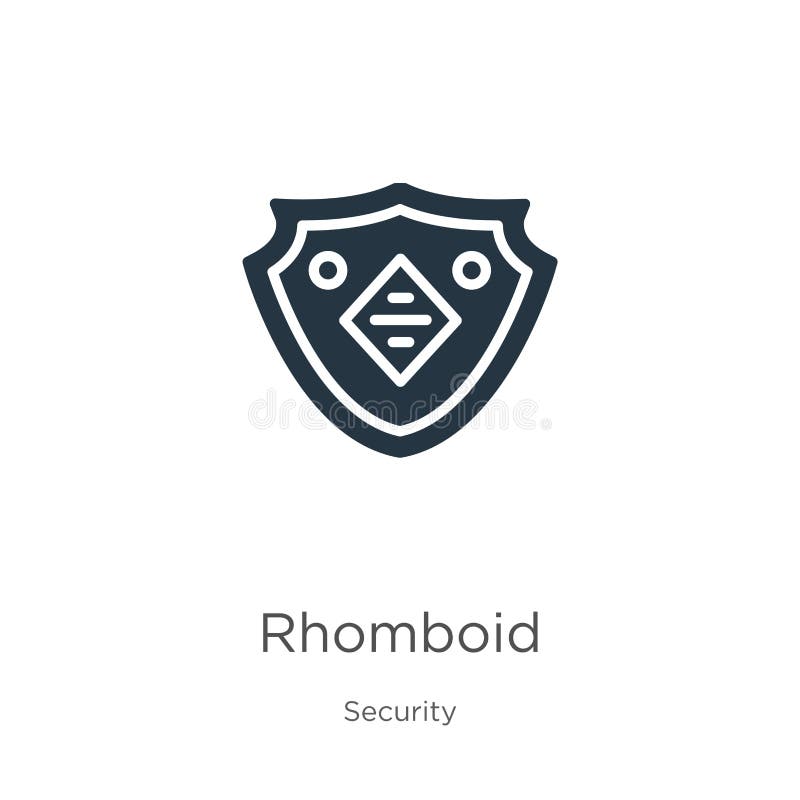 Rhomboid Icon Vector. Trendy Flat Rhomboid Icon from Security ...