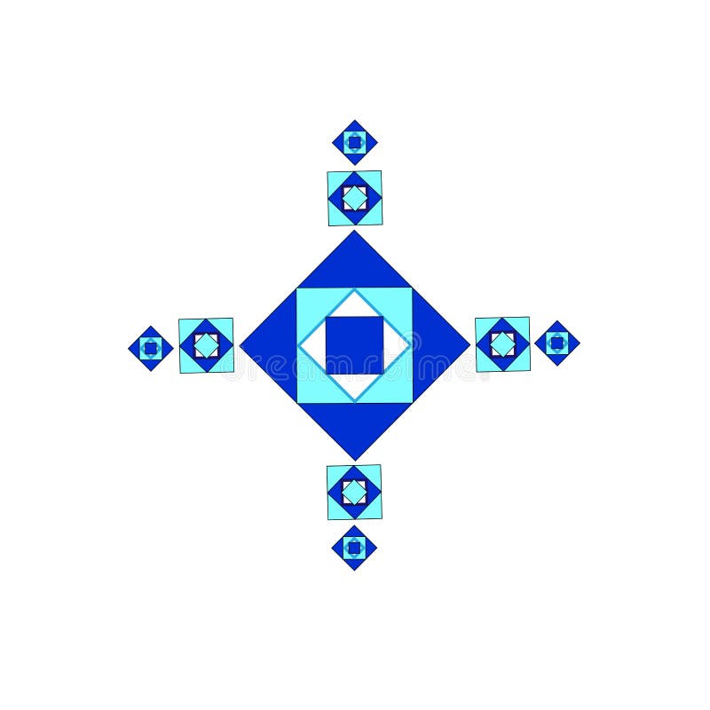 Rhombus stock vector. Illustration of variegated, bright - 85832062