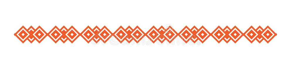 Rhombus Border Design. Vector Illustration Decorative Design Stock ...