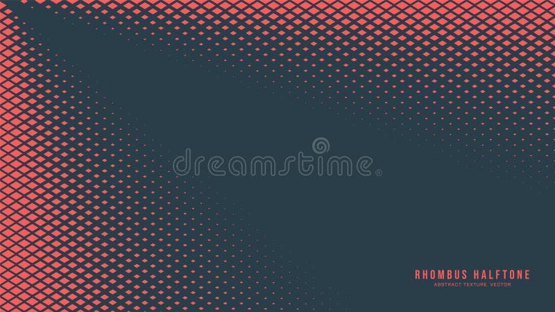 Rhombus Checker Halftone Pattern Vector Light Rays Border Red Blue ...