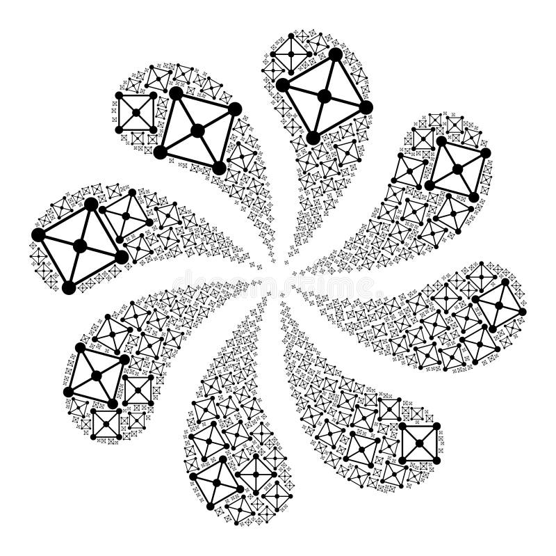 Rhombus Grid Nodes Icon Twirl Flower Stock Vector - Illustration of ... Rhombus Grid Nodes Icon Twirl Flower Stock Vector - Illustration of ...