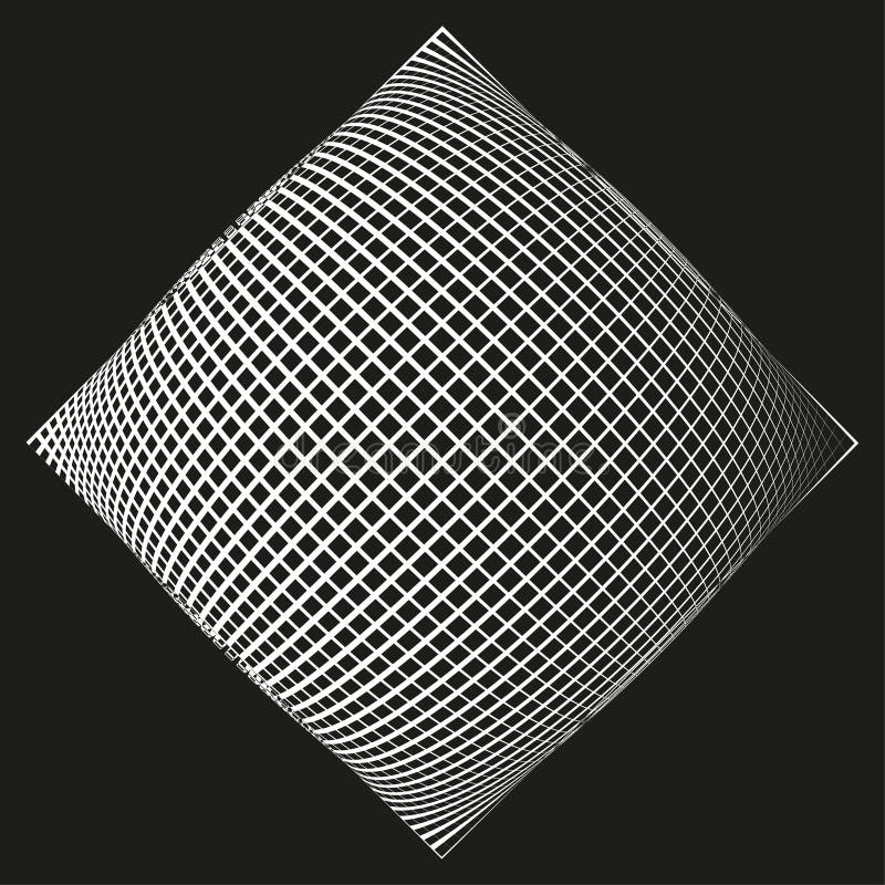 Rhombus Grid Pattern. Diagonal Lines Texture. Geometric Shape Vector ...