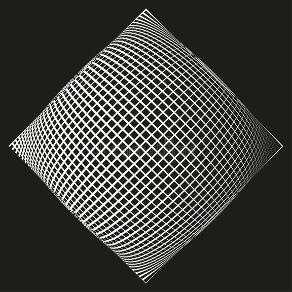 Rhombus Grid Pattern. Diagonal Lines Texture. Geometric Shape Vector ...