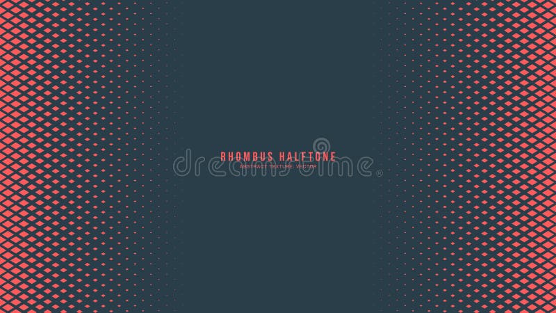 Rhombus Half Tone Pattern Vector Horizontal Border Red Blue Abstract ...