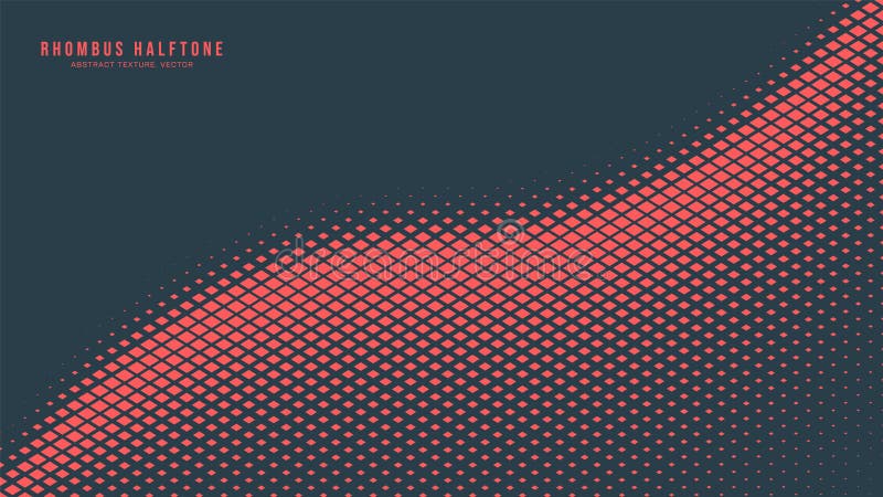 Rhombus Halftone Checker Pattern Vector Smooth Curve Border Abstract ...