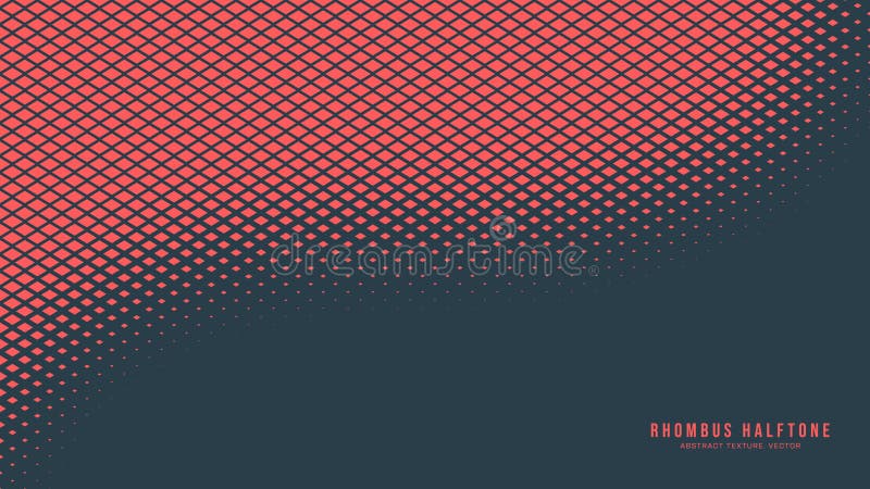 Rhombus Halftone Checker Pattern Vector Smooth Curved Border Abstract ...