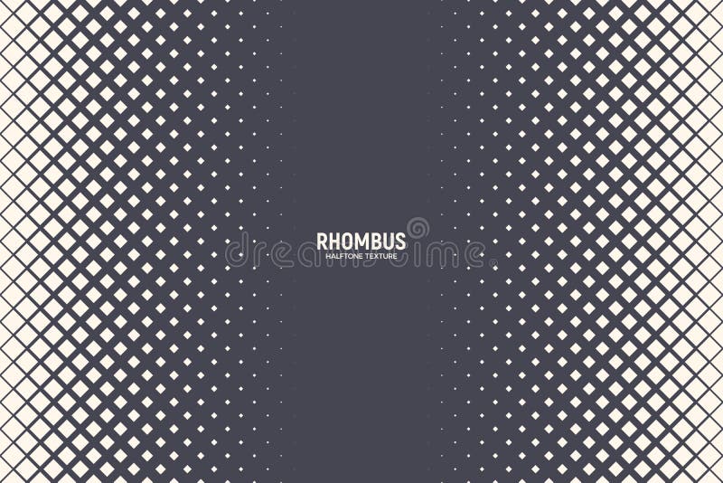 Rhombus Halftone Pattern Vector Geometric Technology Abstract ...