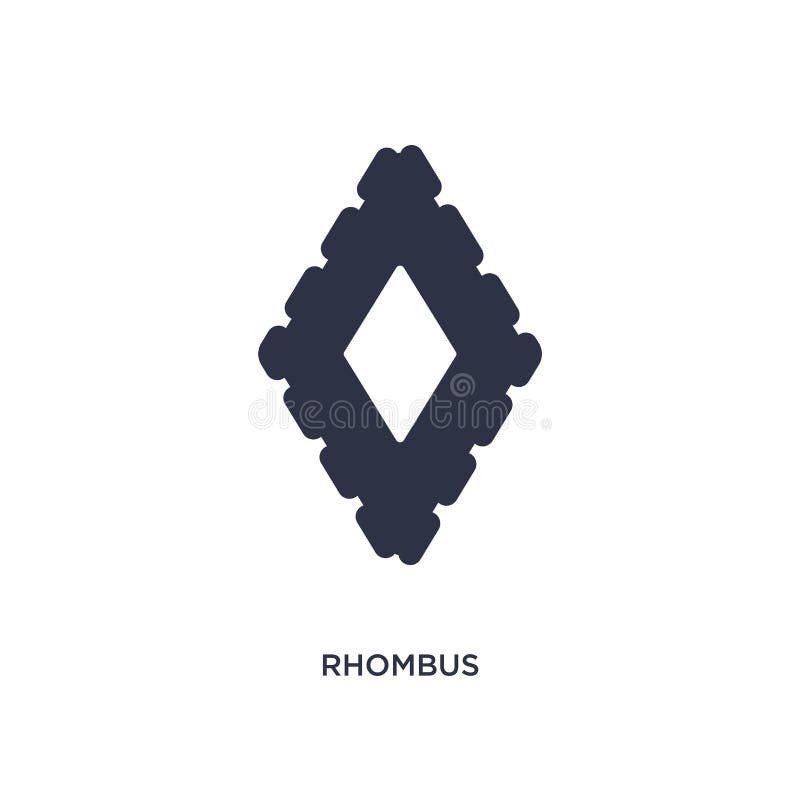 Rhombus Icon on White Background. Simple Element Illustration from ...