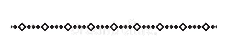 Rhombus Pattern Border Design. Vector Illustration Decorative Design ...