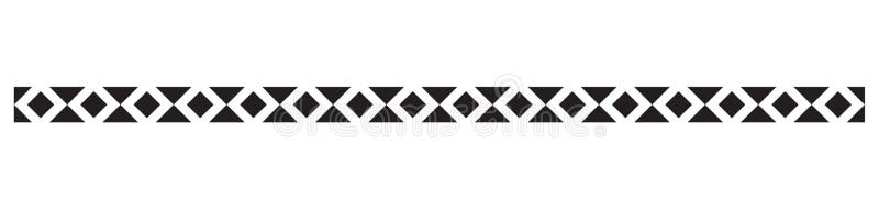 Rhombus Pattern Border Design. Vector Illustration Decorative Design ...