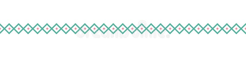 Rhombus Pattern Border Design. Vector Illustration Decorative Design ...