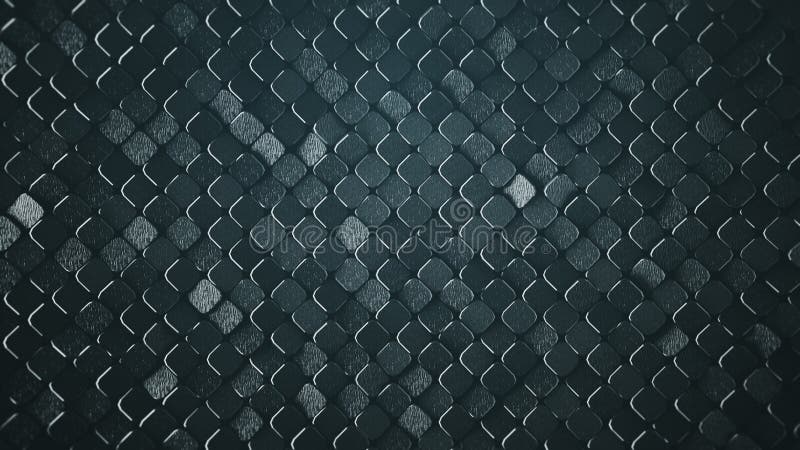 Rhombus Pattern Metallic Surface 3D Render Stock Illustration ...