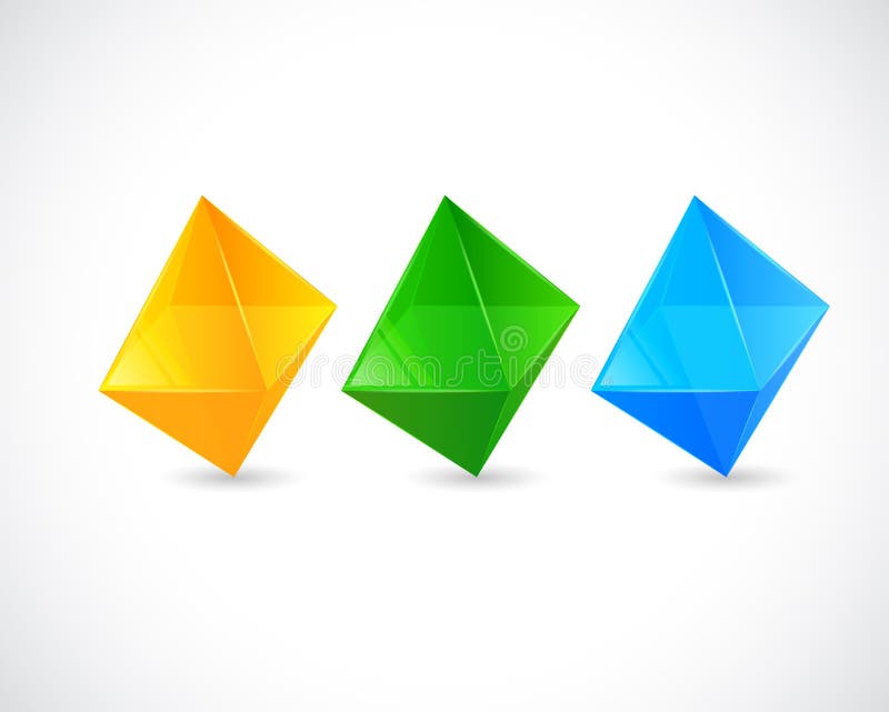 Rhombus Realistic Button for Template Stock Illustration - Illustration ...