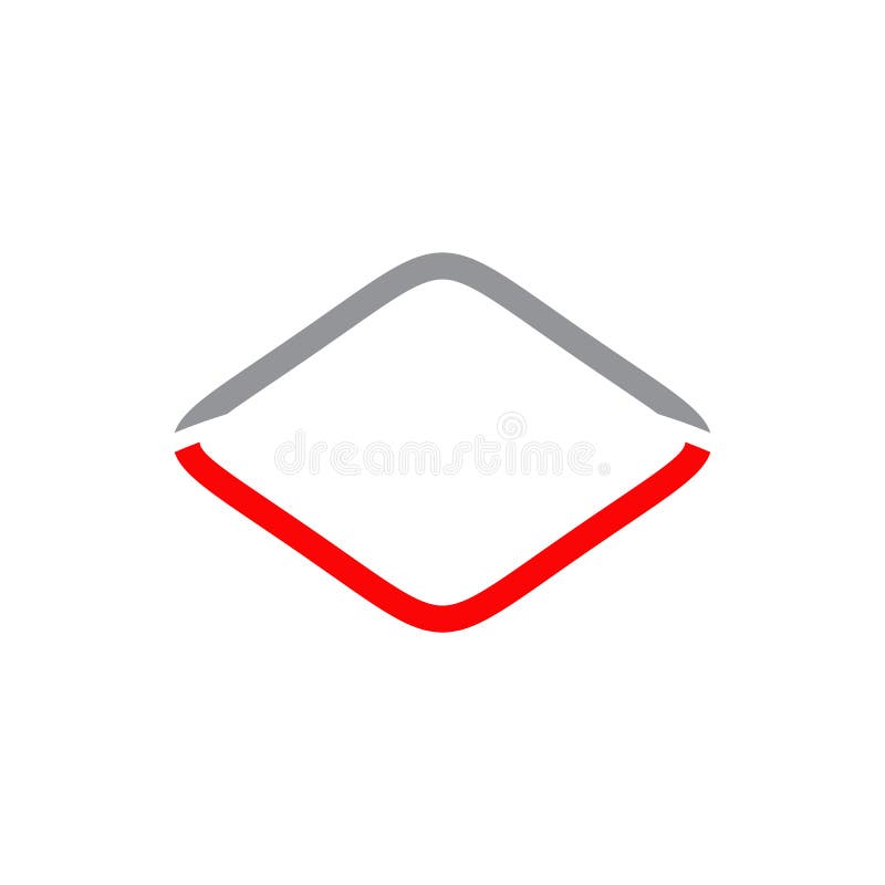 Rhombus Shape Icon Logo Design Template Stock Vector - Illustration of ...