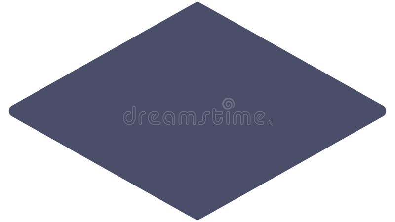 Rhombus Shape in Polygon Types, Geometric Shapes in Prism Stock Vector ...