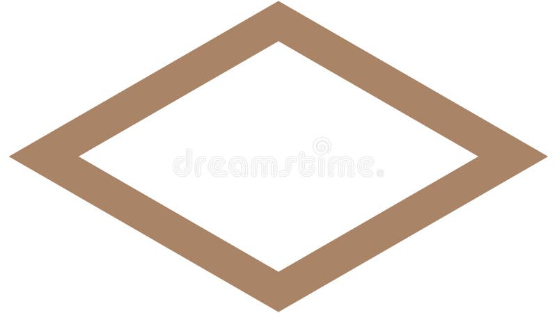 Rhombus Shape in Polygon Types, Geometric Shapes in Prism Stock Vector ...