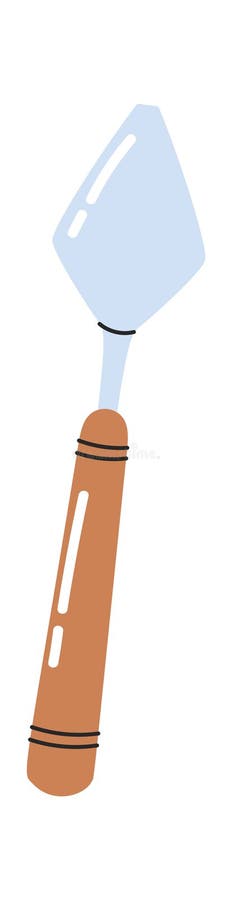 Rhombus Shaped Artistic Trowel Tool Stock Illustration - Illustration ...