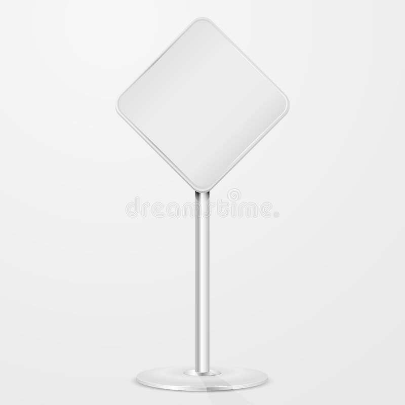 Rhombus sign stock vector. Illustration of blank, safety - 33279101