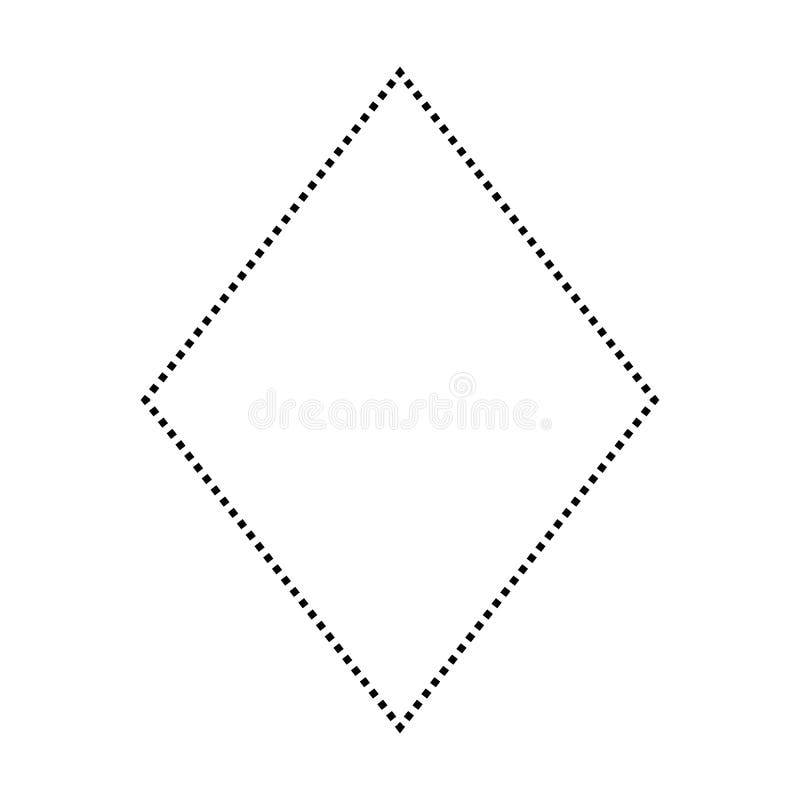 Rhombus Symbol Dotted Shape Vector Icon for Creative Graphic Design Ui ...