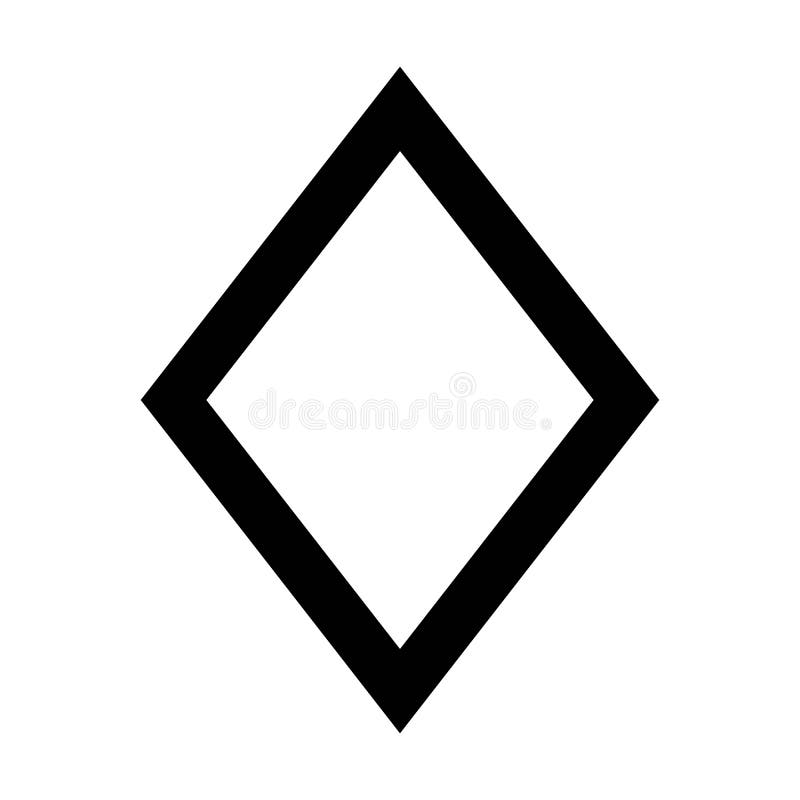 Rhombus Symbol Shape Vector Icon for Creative Graphic Design Ui Element ...