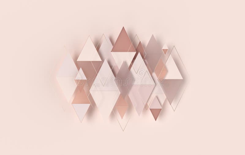 Rhombus, Triangle Abstract Background, Depth of Field Effect. Modern ...